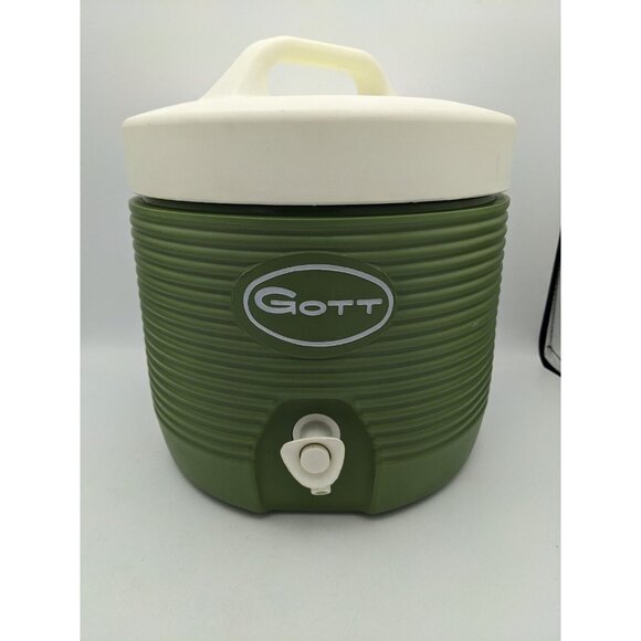 Dining | Vintage Gott 1 Gallon Avocado Green Water Dispenser Cooler ...